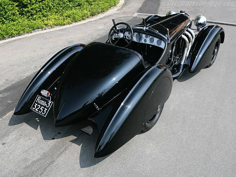 Mid-20th Century Cast Aluminum Batmobile Classic Car Deskpiece Mercedes ...
