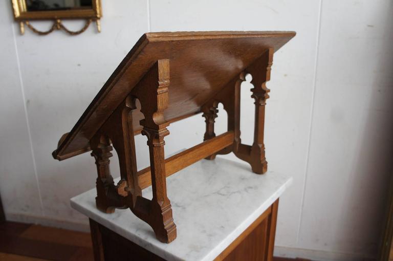Antique Dutch Carved Oak Gothic Revival Bible Stand Religious Church ...