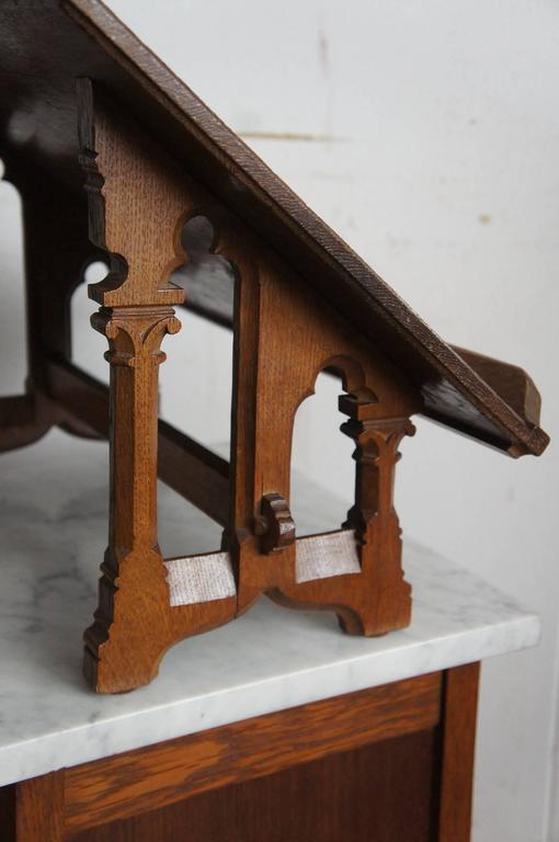 Antique Dutch Carved Oak Gothic Revival Bible Stand Religious Church ...
