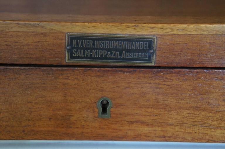 Magnificent Teak Wood Case with Optometrist Instruments for Eyesight ...