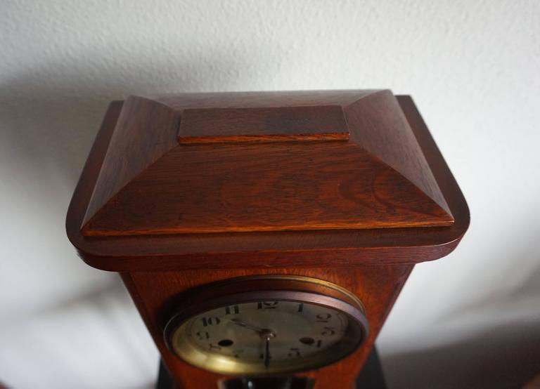 Art Deco Pendulum / Table Clock with Beveled Glass and Mother-of-Pearl ...