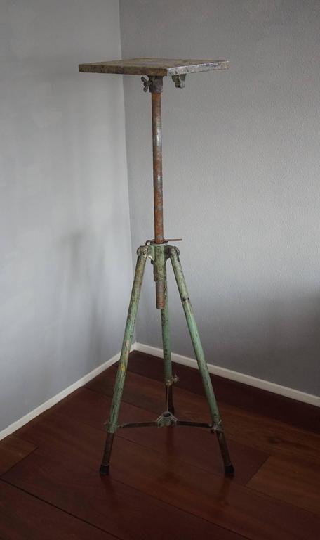 Vintage Industrial Metal Sculptors / Sculpture Stand Amazing Pedigree ...