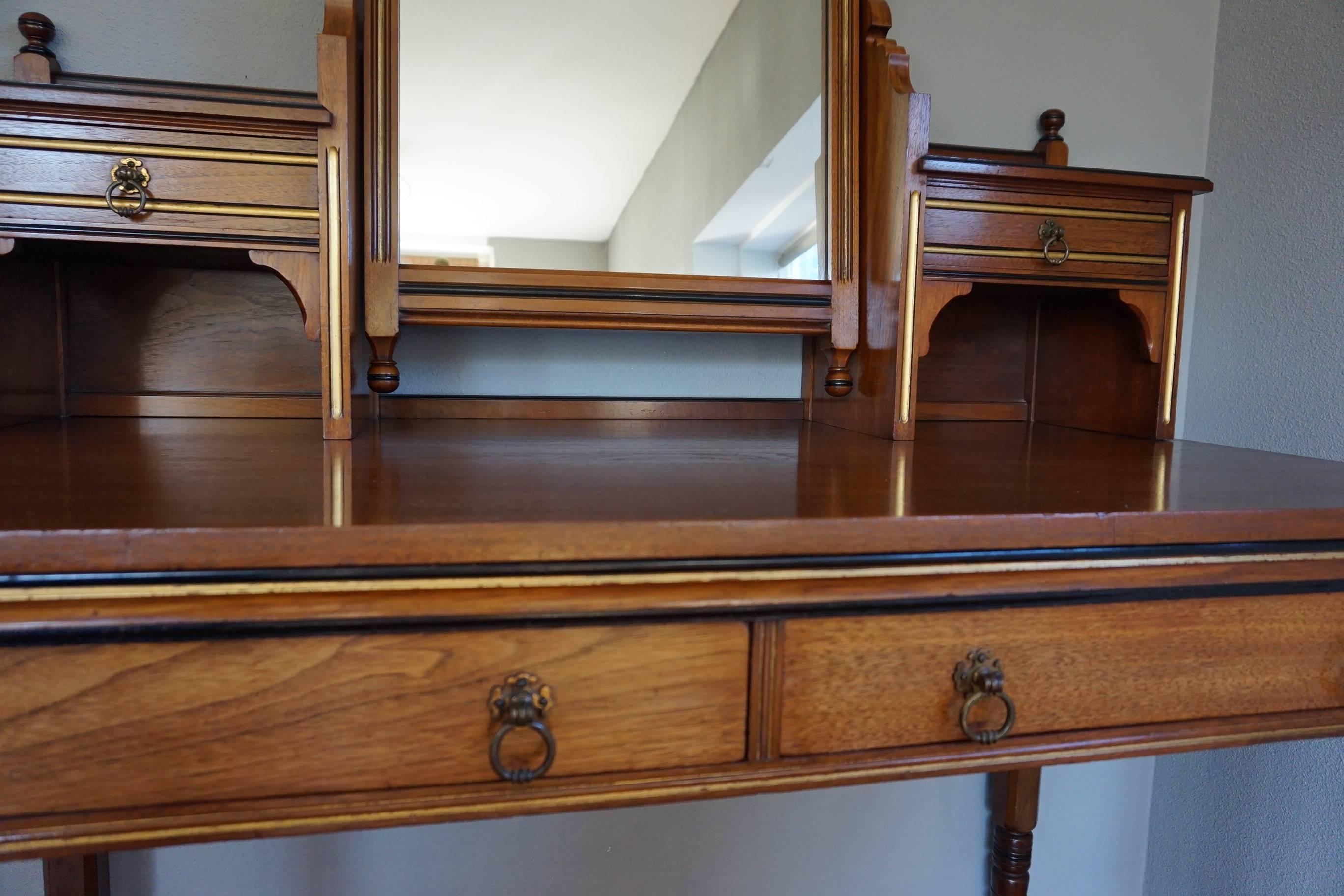 Aesthetic Movement Arts and Crafts Vanity by Gillow and Co, Bruce Talbert Attributed at 1stDibs ...