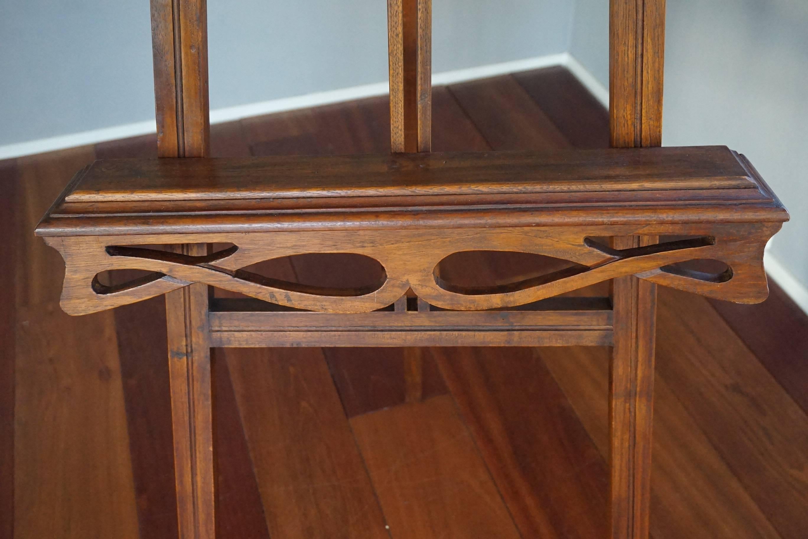 Handcrafted Teakwood Jugendstil / Art Nouveau Floor Easel / Artist ...
