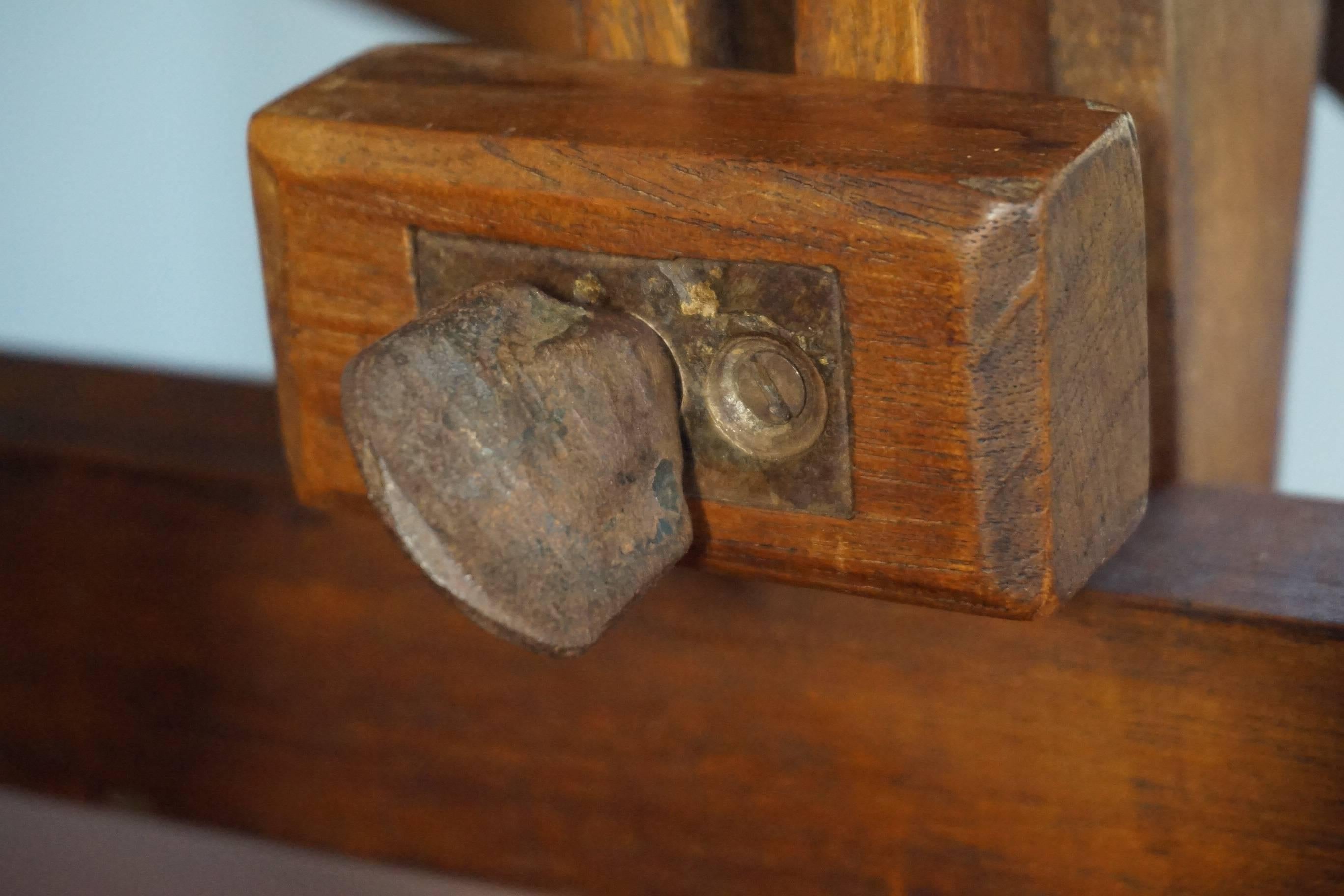 Handcrafted Teakwood Jugendstil / Art Nouveau Floor Easel / Artist ...