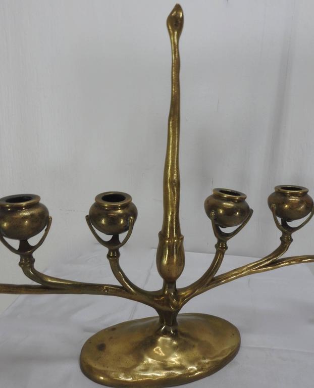 Tiffany Gilt Bronze Six-Arm Candelabra For Sale at 1stDibs | tiffany ...