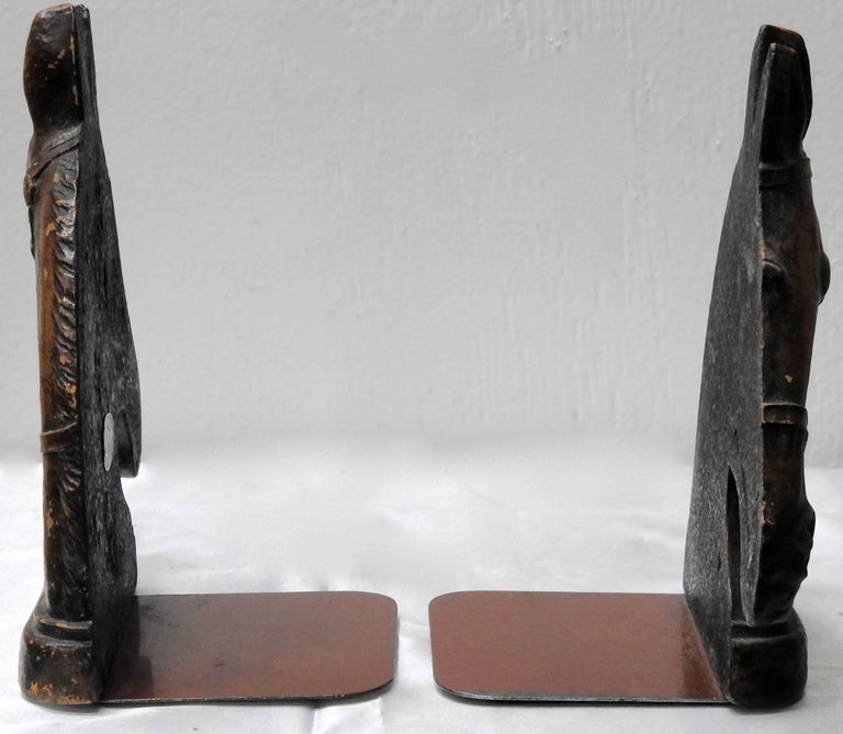 Pair of Mid-Century Syroco Horse Bookends at 1stDibs
