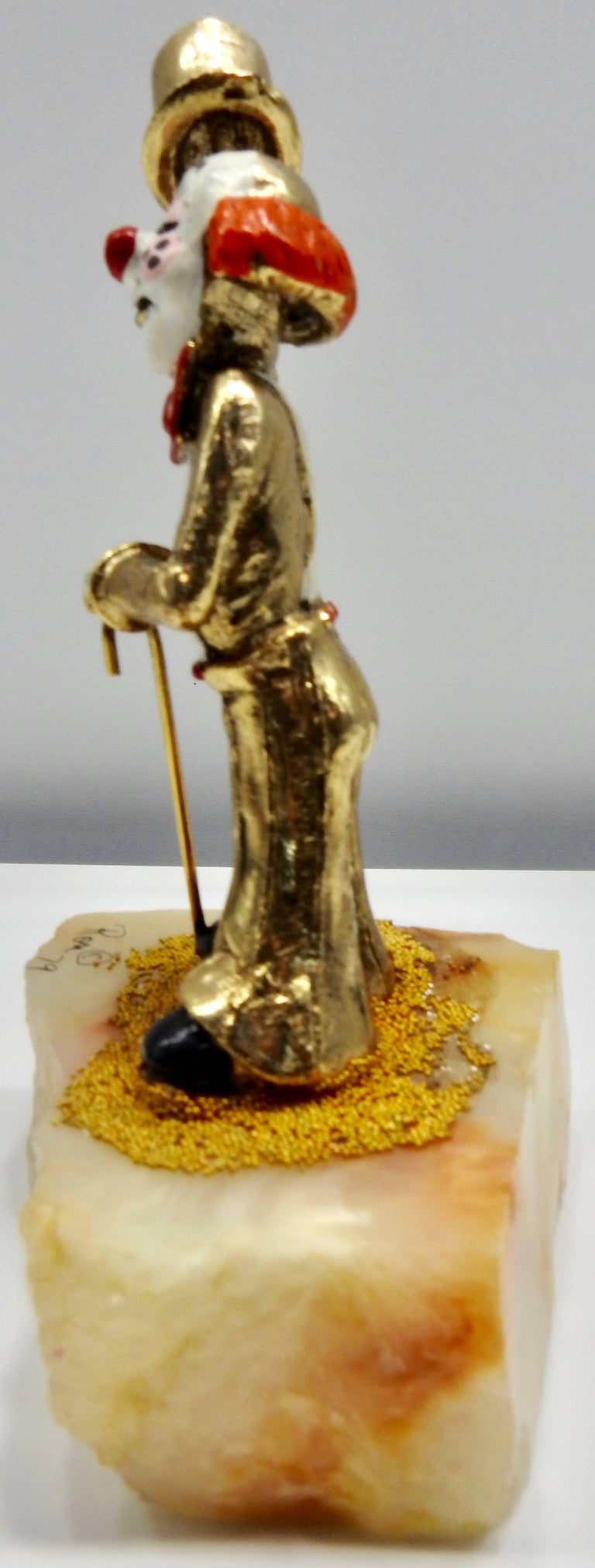 Clown Sculpture with Cane and Top Hat by Ron Lee, 1979 For Sale at 1stDibs