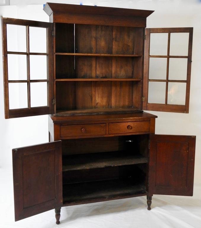 Primitive American Cherrywood Jackson Press For Sale at 1stDibs