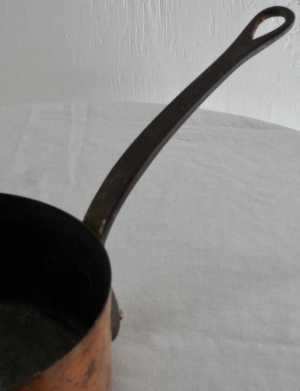 French Small Copper Stock Pan For Sale at 1stDibs
