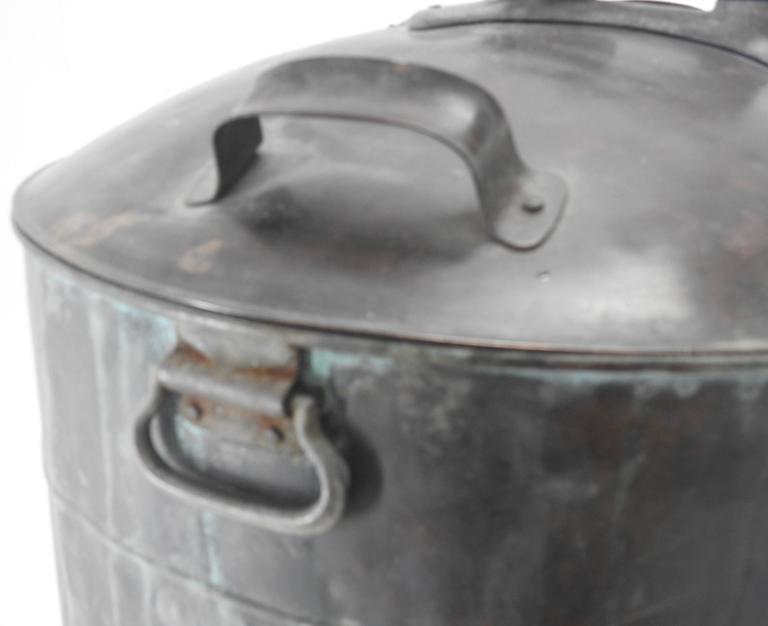 French Antique Round Copper Still, 19th Century For Sale at 1stDibs