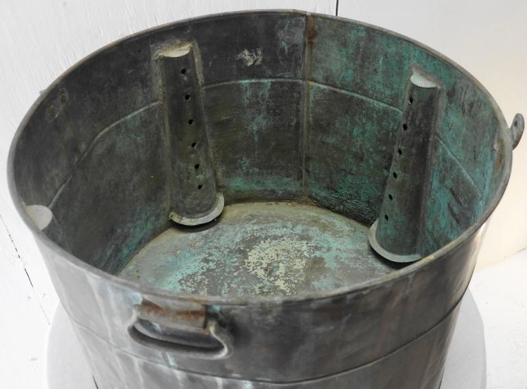 French Antique Round Copper Still, 19th Century For Sale at 1stDibs