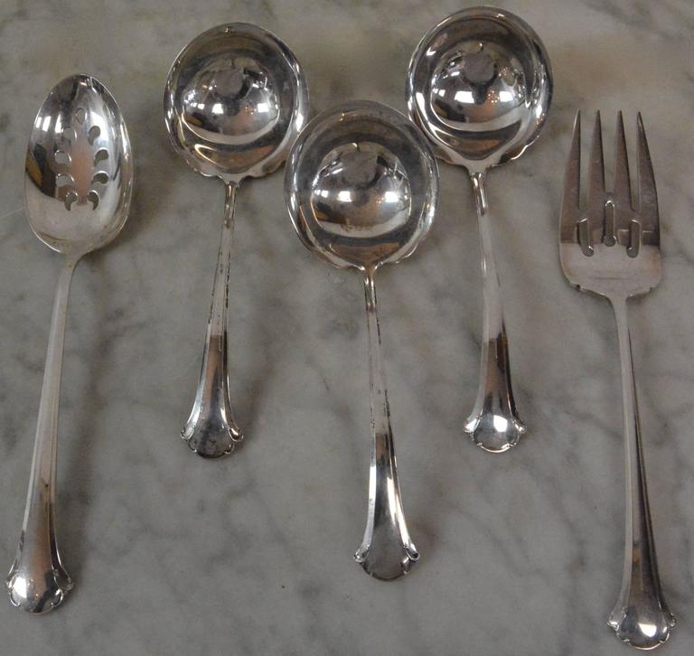 Towle Sterling Silver Flatware Set Chippendale Pattern 39 Pieces For ...