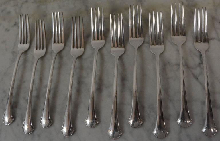Towle Sterling Silver Flatware Set Chippendale Pattern 39 Pieces For ...