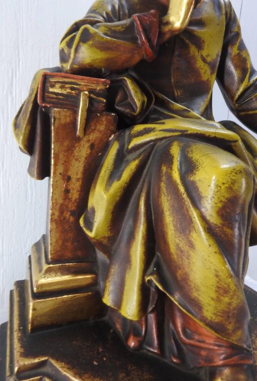 Italian Dante Statue, 19th Century For Sale at 1stDibs