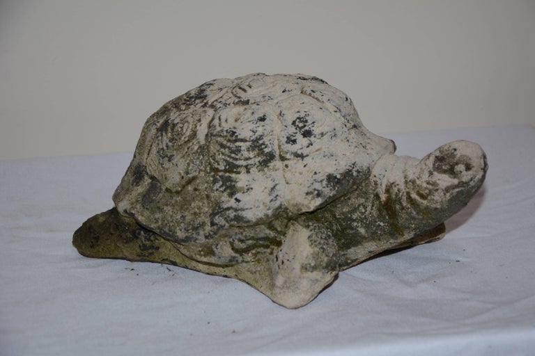 Concrete Turtle Garden Decor Statue Midcentury at 1stDibs