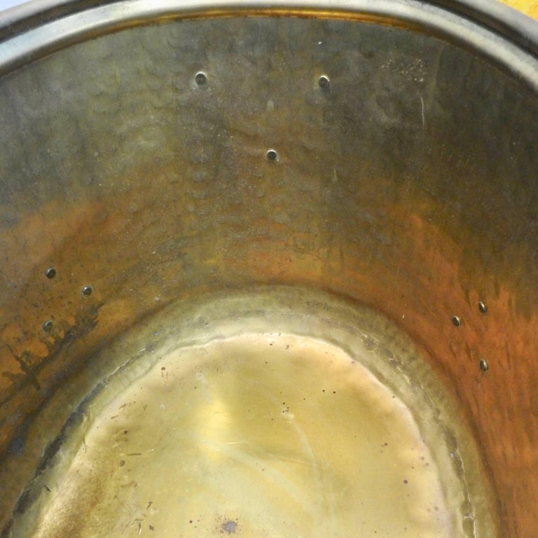 Midcentury Footed Brass Fire Bucket at 1stDibs