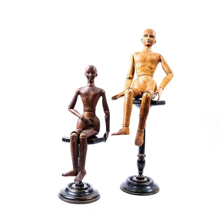 19th Century Treen Artists Lay Model Carved in Pine with Realistic ...