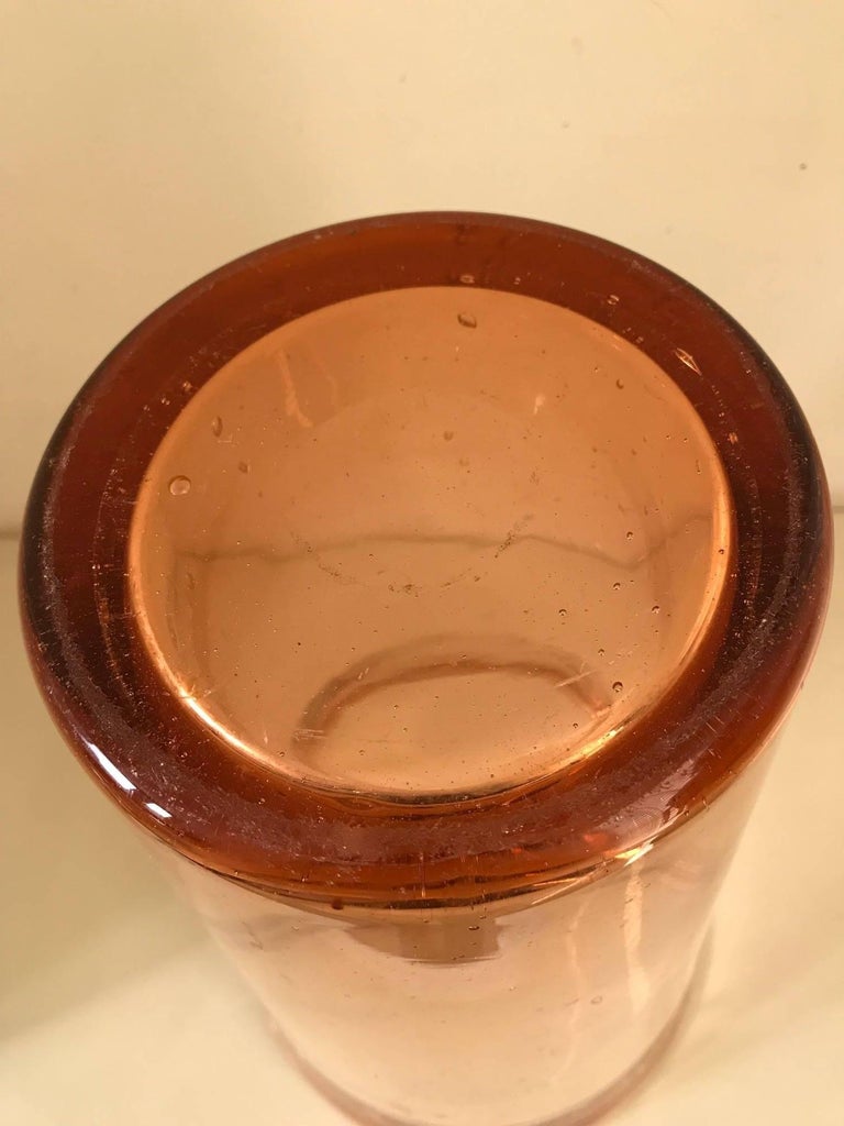 1960s French Large Pink Bubble Biot Style Vase at 1stDibs | biot vase ...