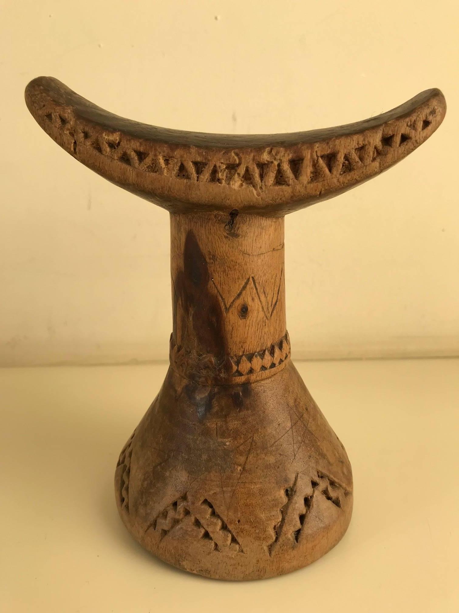 Two Turkana African Headrests, Ethiopian from the Dassanetch People at ...