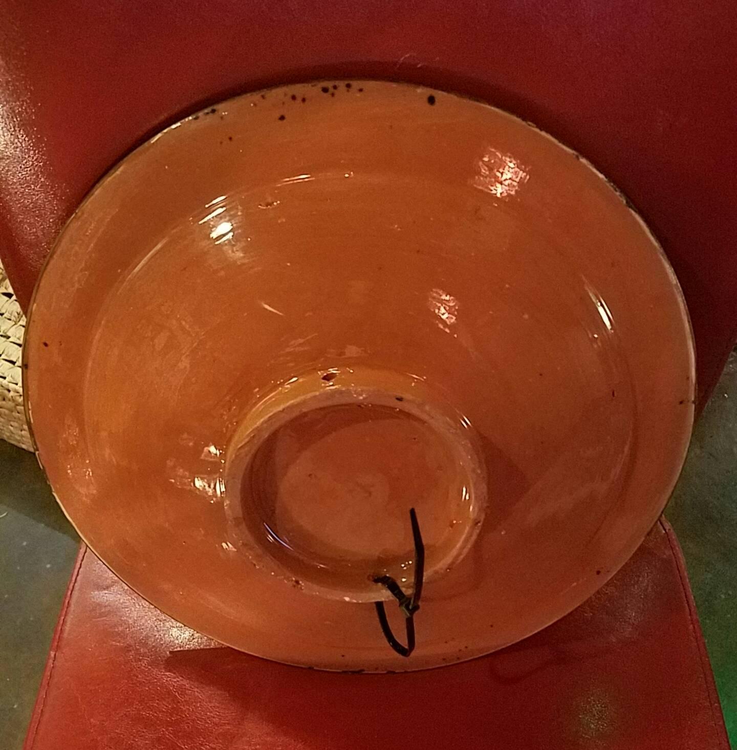 Moroccan Ceramic Camel Bone Plate, Decorative Only at 1stDibs