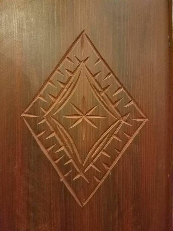 Cedar Wood Moroccan Bookcase, Carved Brown For Sale at 1stDibs