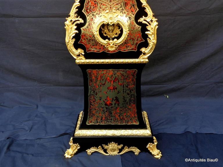 Impressive Clock Longcase in Boulle Marquetry 19th Napoléon II For Sale ...