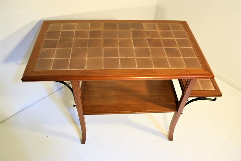 Unique Victor Horta Art Nouveau Side Table, 1900 at 1stDibs
