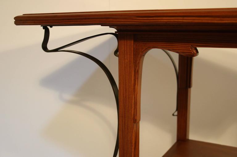 Unique Victor Horta Art Nouveau Side Table, 1900 at 1stDibs