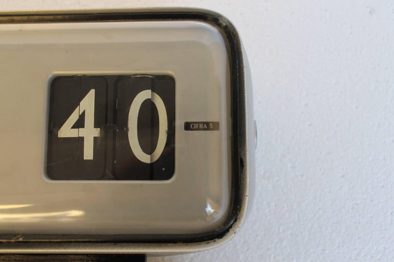 Solari Table Clock Cifra 5 "Compasso d'oro", 1956 at 1stDibs | cifra 5 ...
