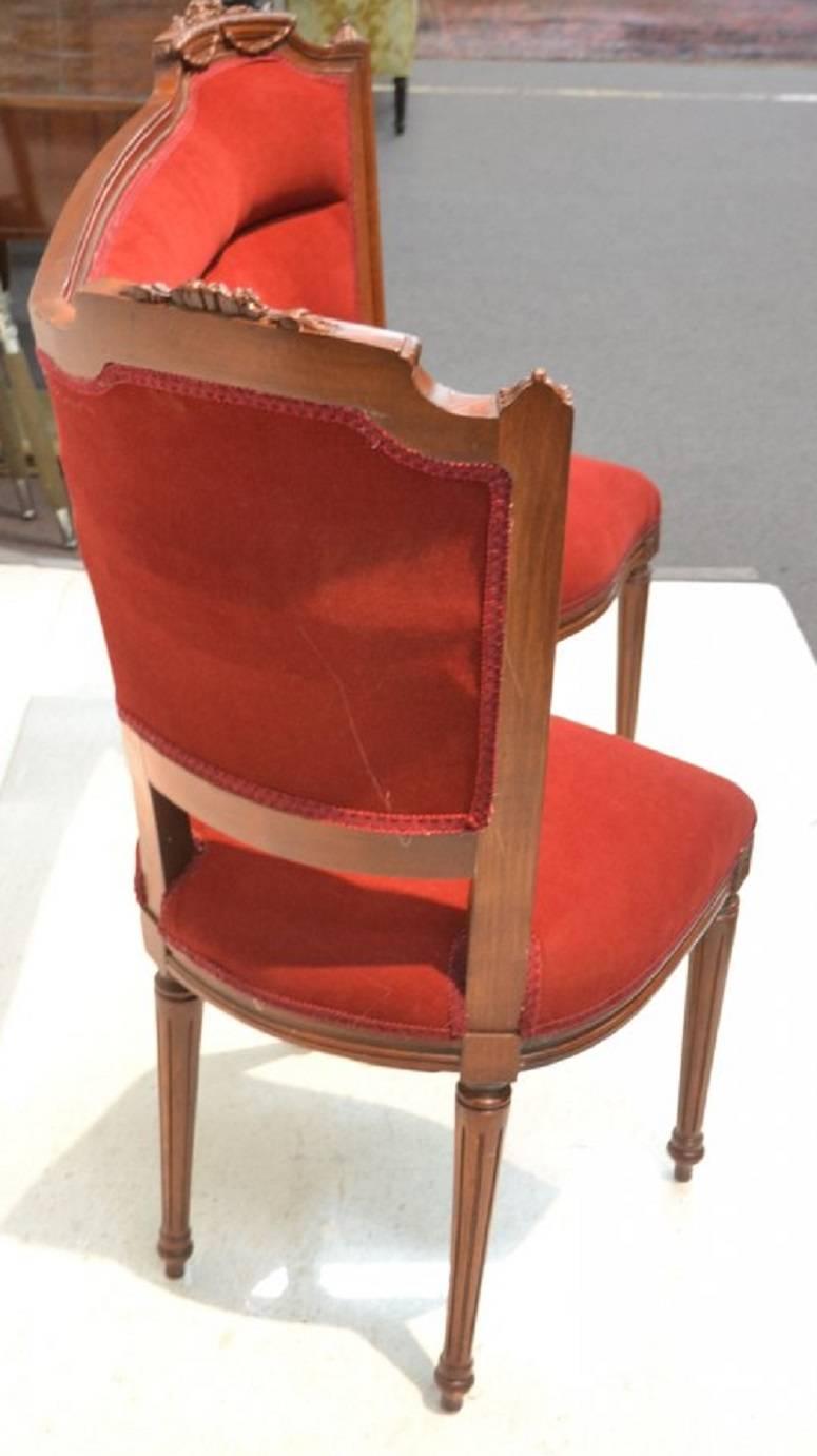 Unique Victorian Style Tete-a-Tete / Settee / Courting Bench at 1stDibs