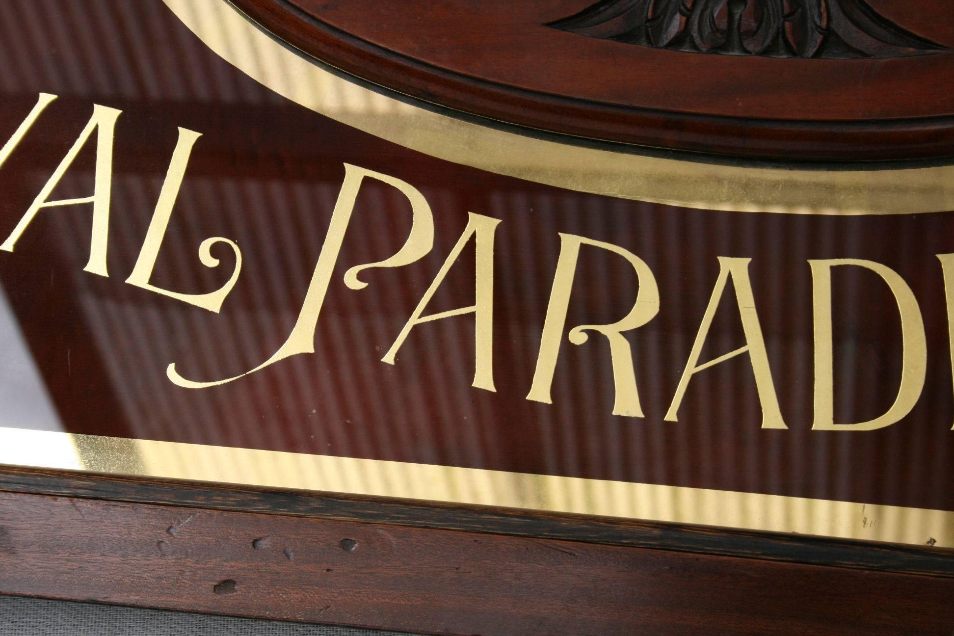 Antique Victorian Pharmacy Shop Glass Advertising Sign For Sale at ...