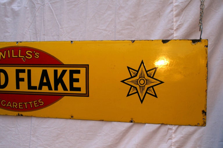 Wills Gold Flake Advertising Enamel Sign For Sale at 1stDibs | wills ...