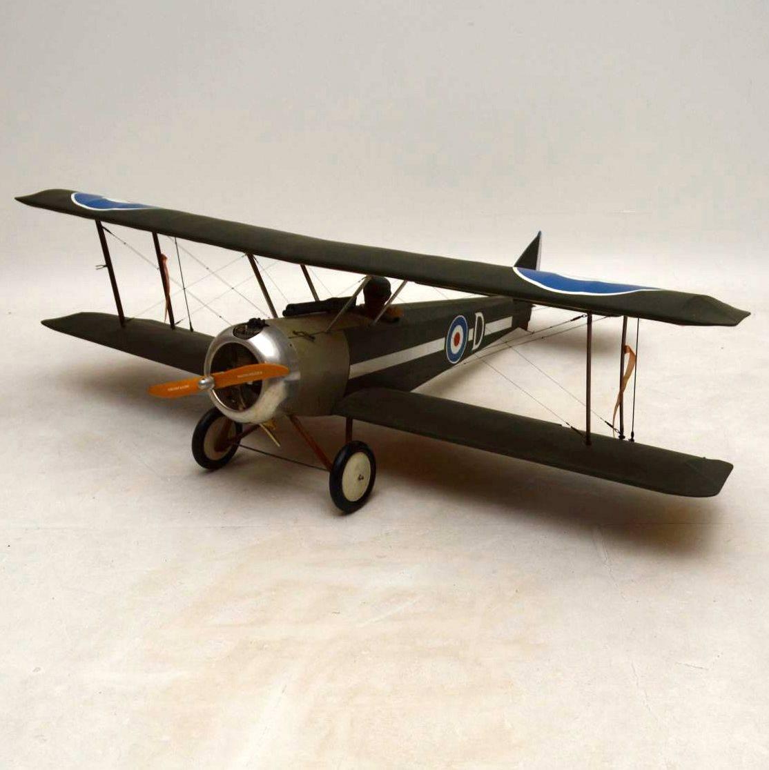 Antique Vintage RAF Model Fighter Biplane at 1stDibs | raf biplane