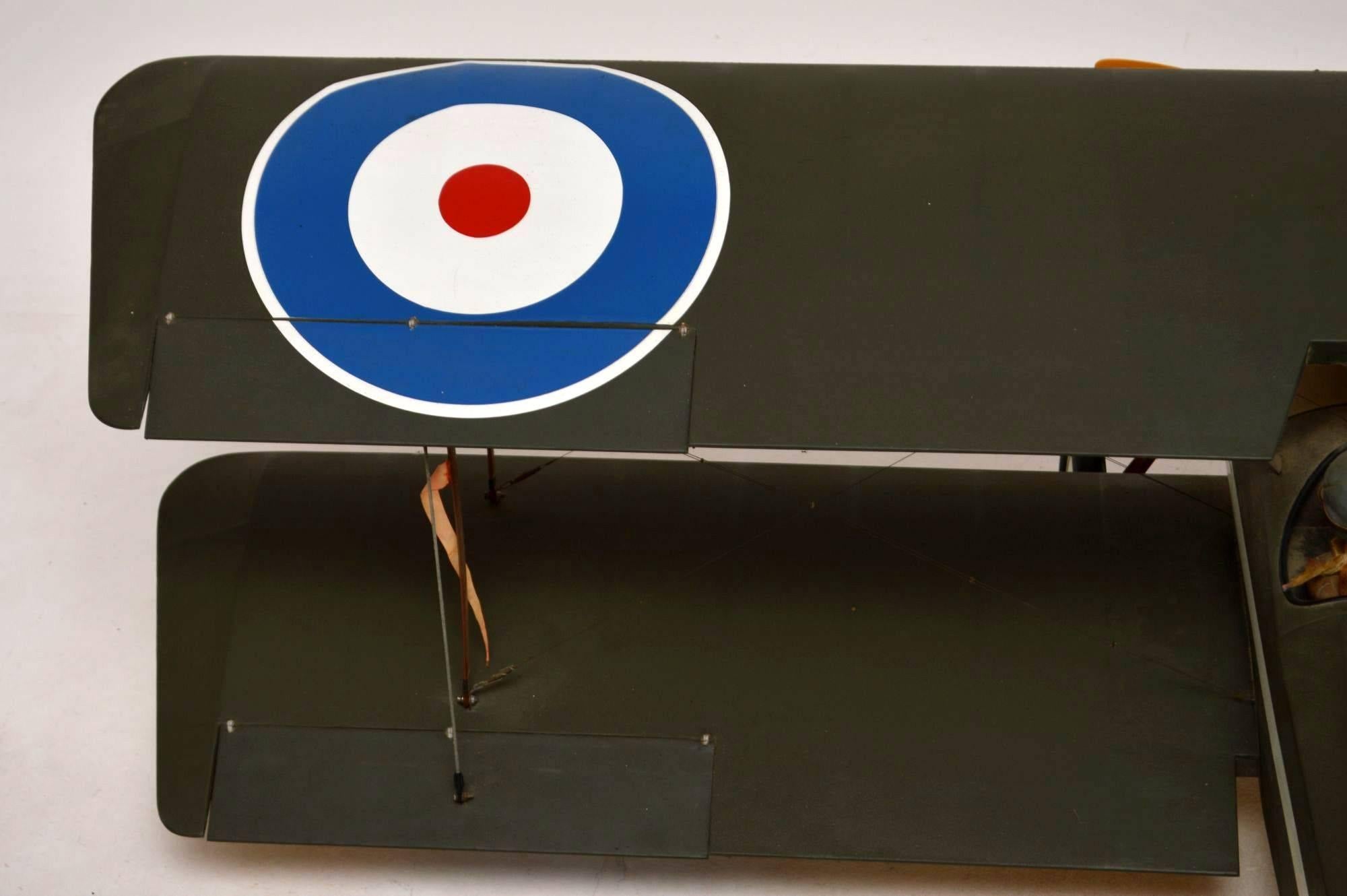 Antique Vintage RAF Model Fighter Biplane at 1stDibs | raf biplane