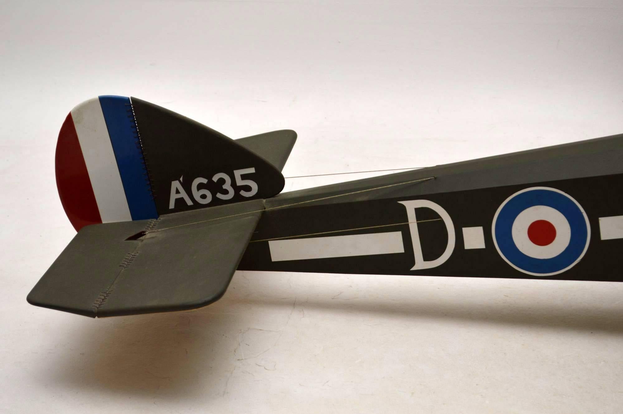 Antique Vintage RAF Model Fighter Biplane at 1stDibs | raf biplane