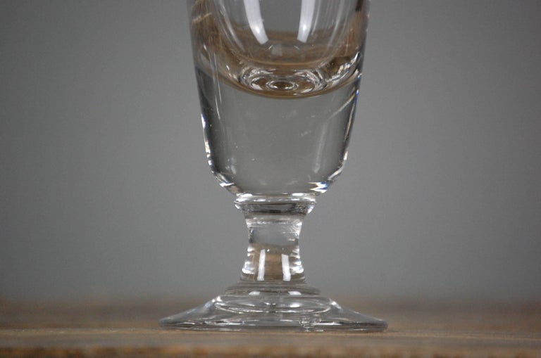 Trio of Antique Handblown French Absinthe Glasses at 1stDibs