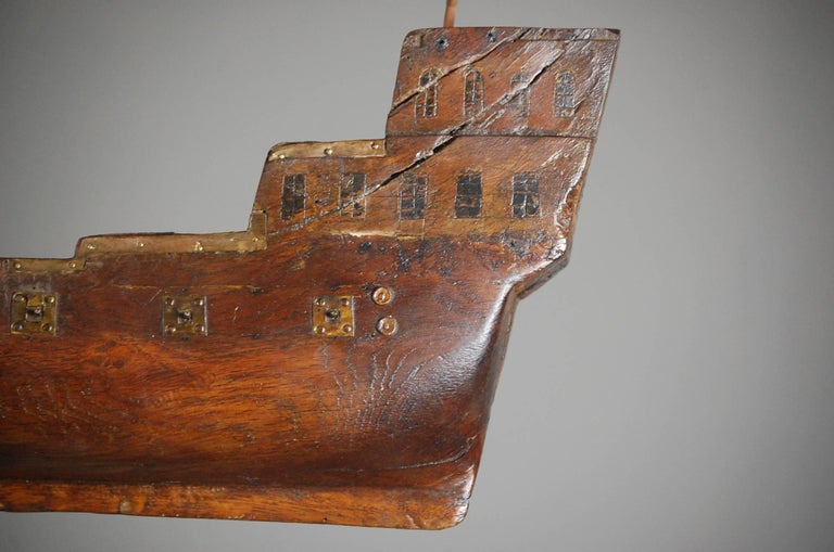 Early 19th Century Naive French Votive Ship For Sale at 1stDibs