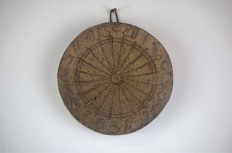 Diminutive Early Vernacular Dart Board - Manchester Log End Board at ...