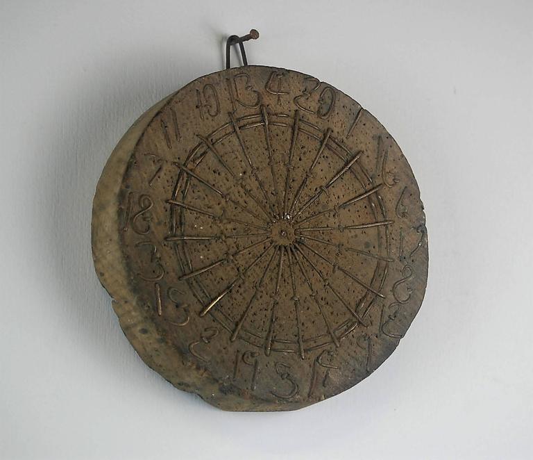Diminutive Early Vernacular Dart Board - Manchester Log End Board at ...
