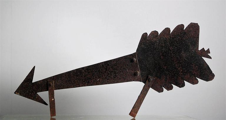 Early 19th Century Sheet Metal Directional Arrow at 1stDibs