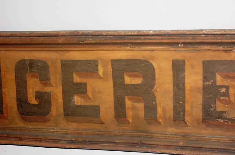 19th Century French Boulangerie Trade Sign at 1stDibs