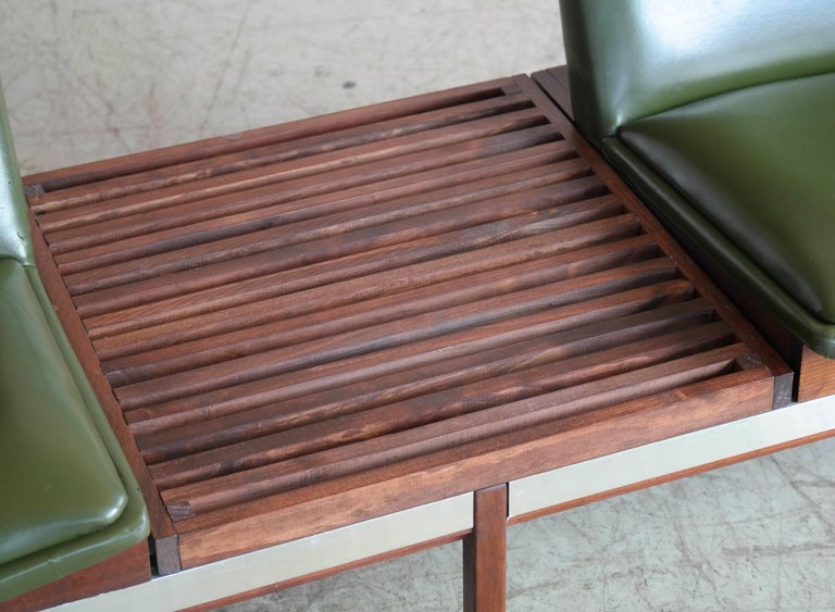 Arthur Umanoff Walnut Modular Sofa with Table for Madison Furniture ...