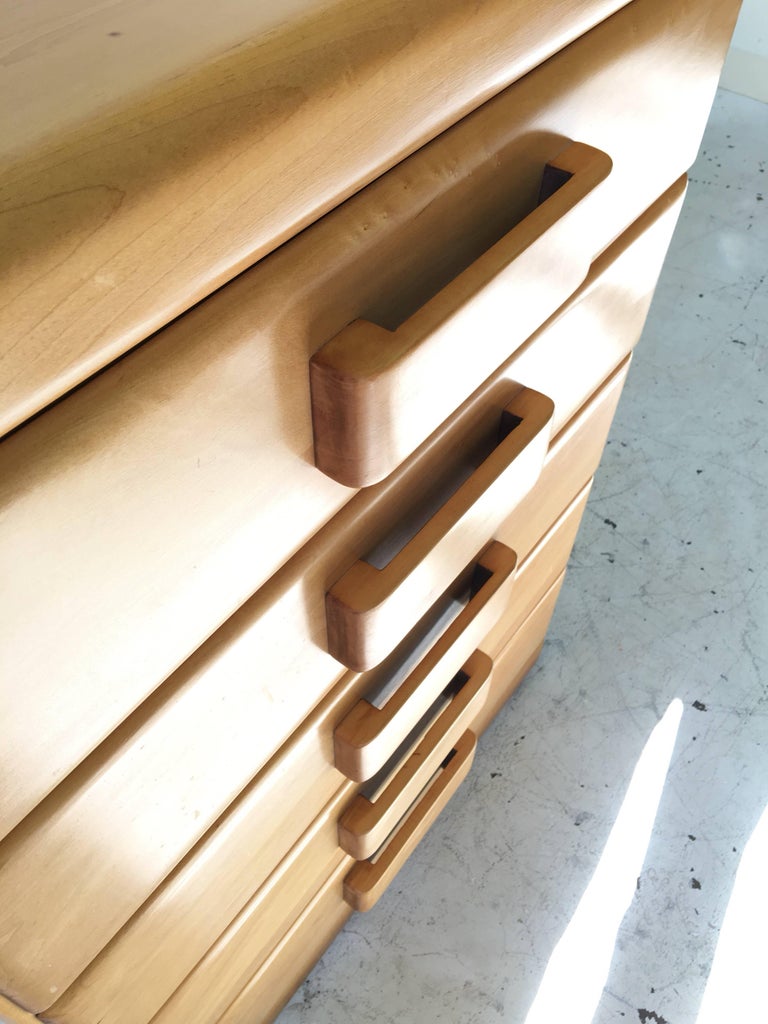 Russell Wright American Modern Streamline Hi-Boy Chest of Drawers at ...