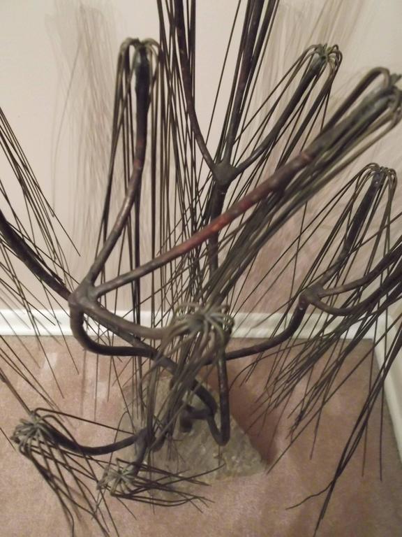 Abstract Willow Tree Welded Metal Sculpture For Sale at 1stDibs