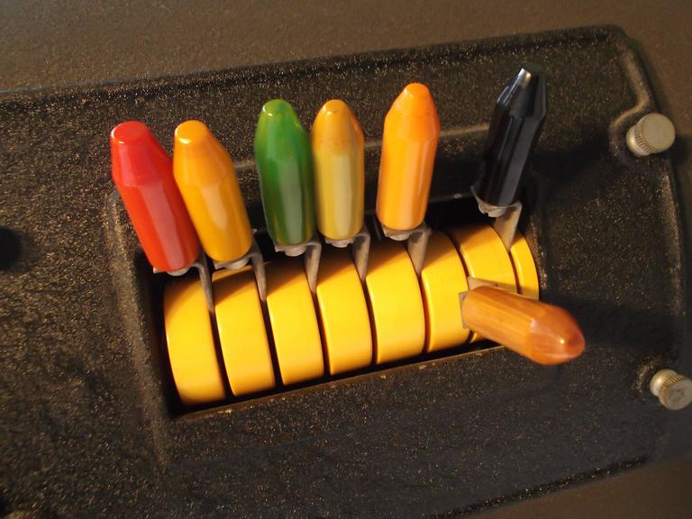 Large Old Movie Theater Stage Spotlight Lamp with Bakelite For Sale at ...