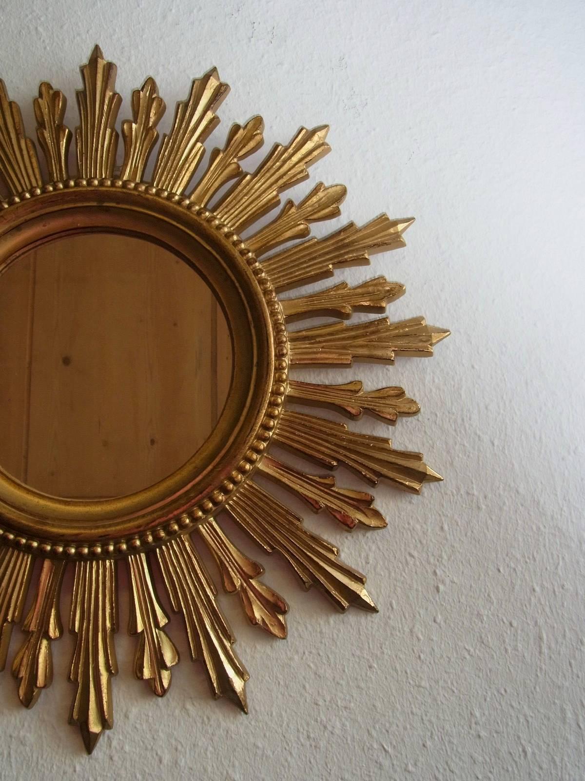 Starburst Sunburst Mirror Vintage, Italy For Sale at 1stDibs | vintage ...