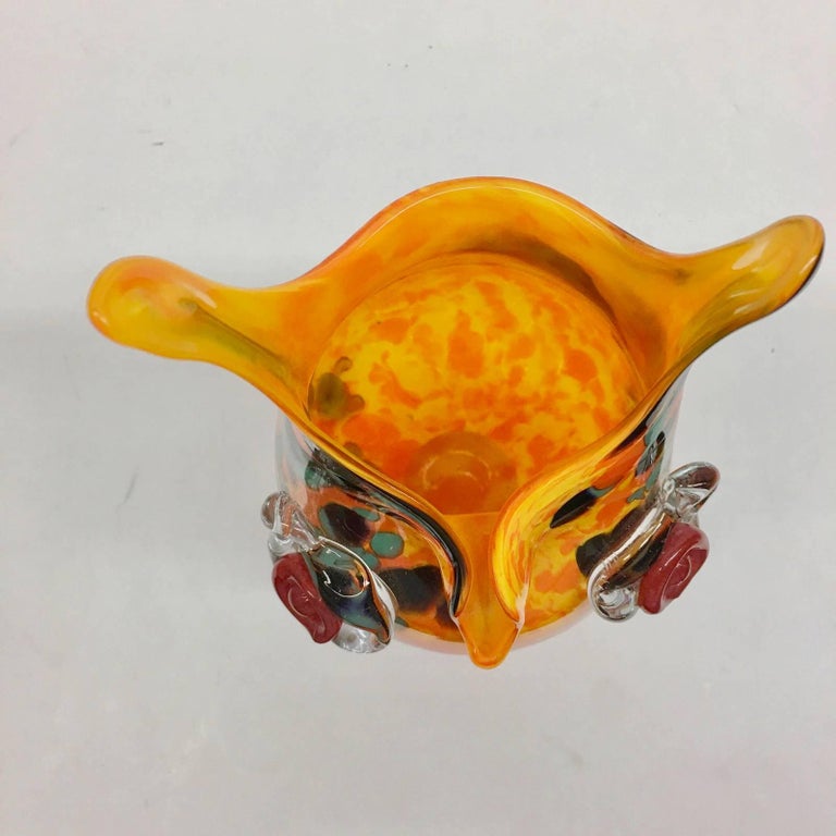 Large Murano Swirl Art Glass Owl Vase 1970s Style- at 1stDibs | murano ...