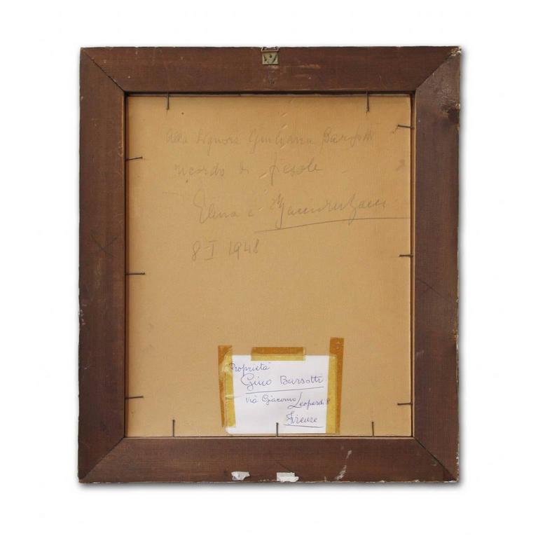 Italian Mid-20th Century Painting Depicting Garden View by Baccio Maria ...