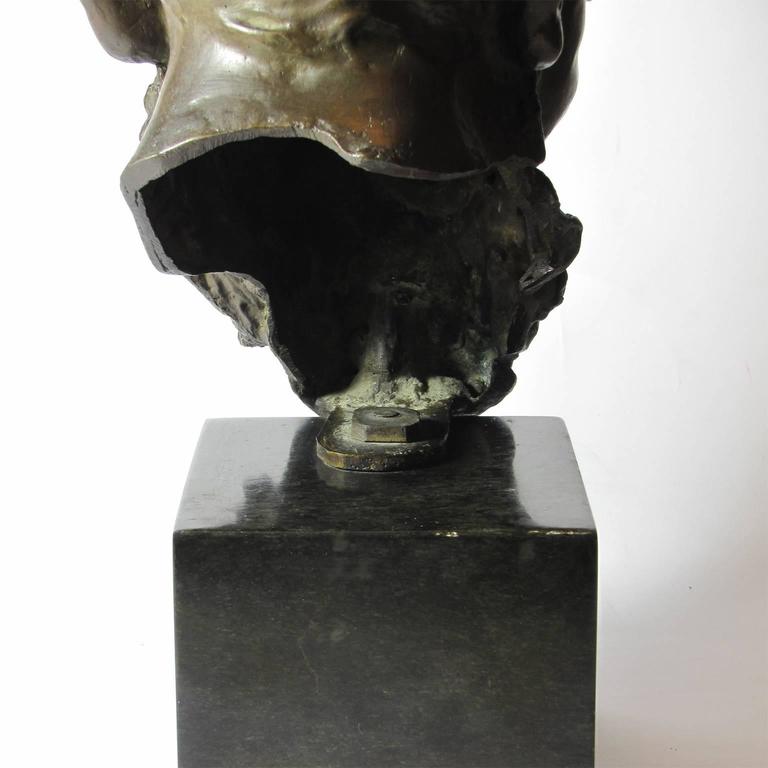 Italian Late 19th Century Bronze Head of Faun by Vincenzo Gemito at 1stDibs